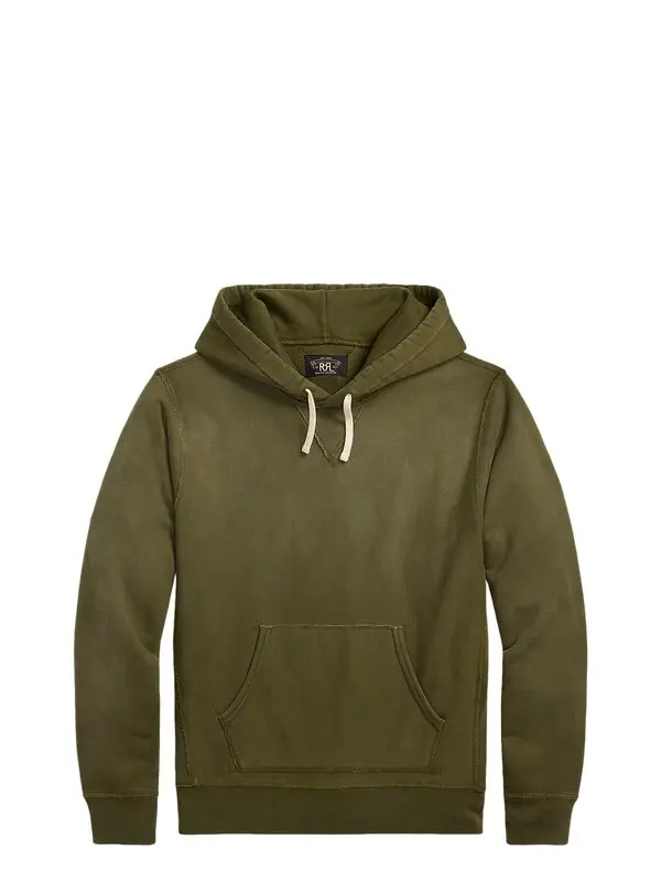 Ralph Lauren Garment-dyed Fleece Hoodie - Olive