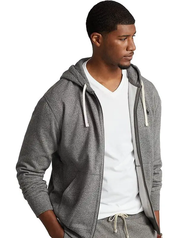 Ralph Lauren Fleece Hoodie - Ash Grey Heather