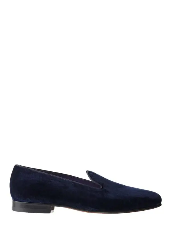 Ralph Lauren Alonzo Velvet Slipper - Classic Chairman Navy