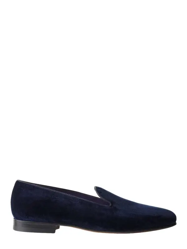 Ralph Lauren Alonzo Velvet Slipper - Classic Chairman Navy
