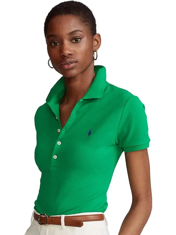 Ralph Lauren Slim Fit Stretch Polo Shirt - Billiard
