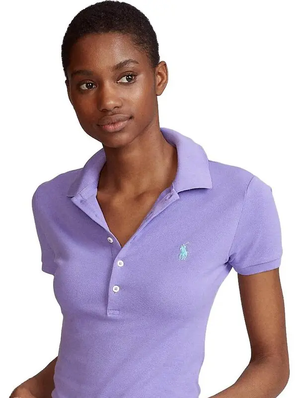 Ralph Lauren Slim Fit Stretch Polo Shirt - Cactus Purple