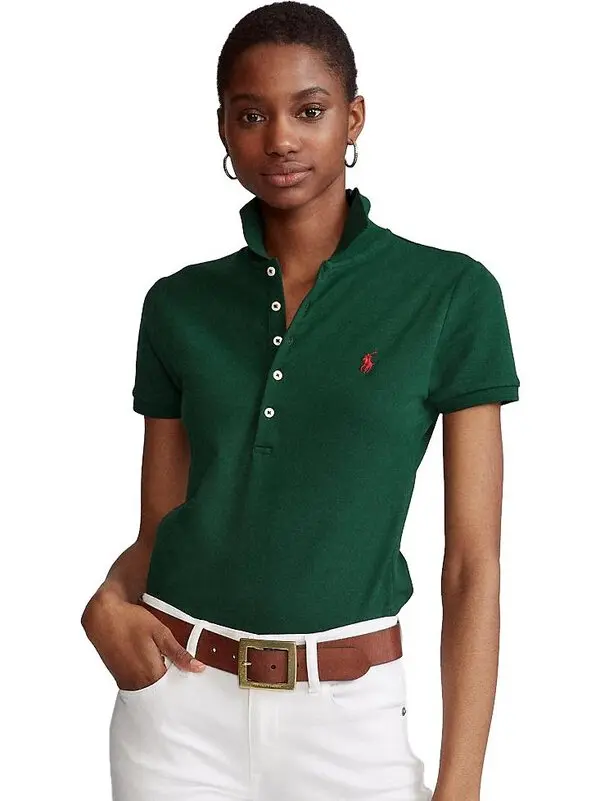 Ralph Lauren Slim Fit Stretch Polo Shirt - College Green