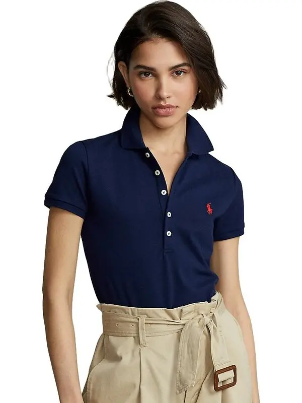 Ralph Lauren Slim Fit Stretch Polo Shirt - Newport Navy