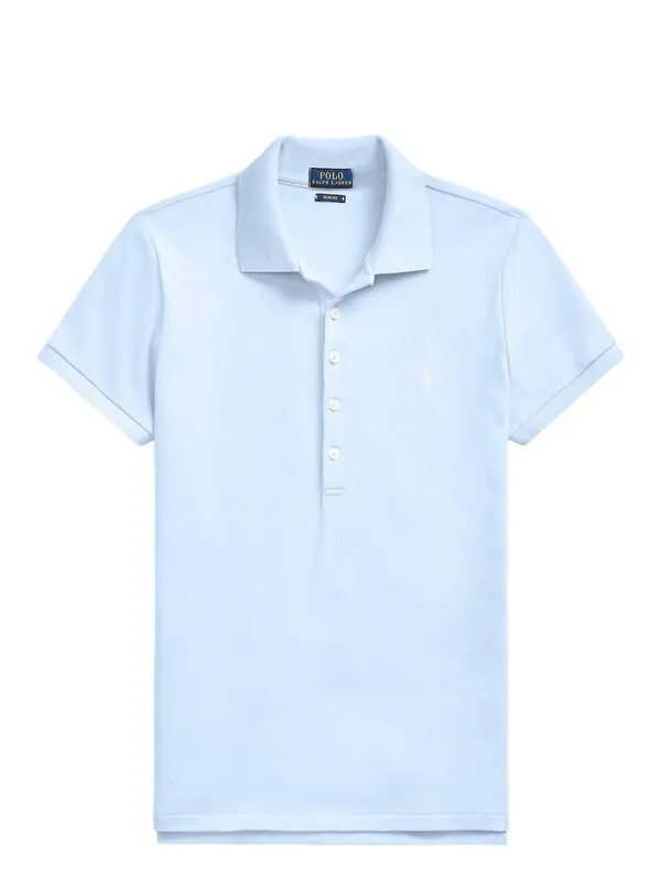 Ralph Lauren Slim Fit Stretch Polo Shirt - Office Blue