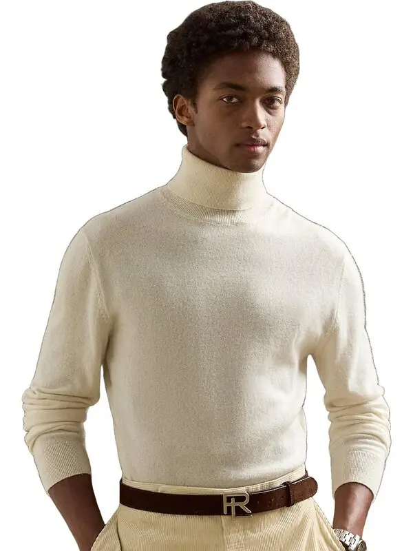 Ralph Lauren Cashmere Turtleneck Sweater - Classic Cream