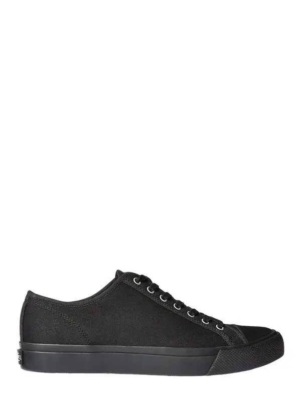 Ralph Lauren Canvas Lace Up Sneaker - Black