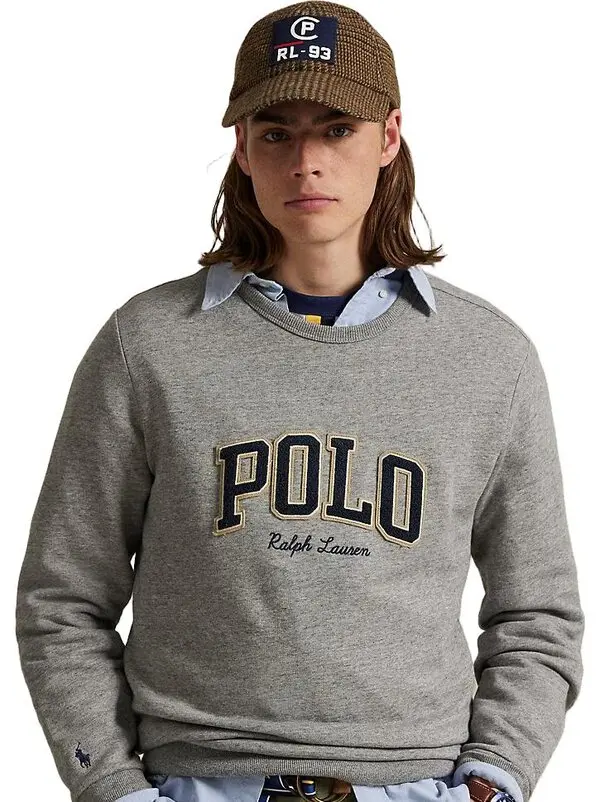Ralph Lauren Logo Fleece Sweatshirt - Dark Vintage Heather
