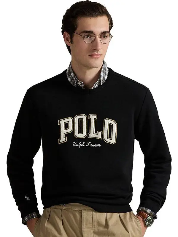 Ralph Lauren Logo Fleece Sweatshirt - Polo Black