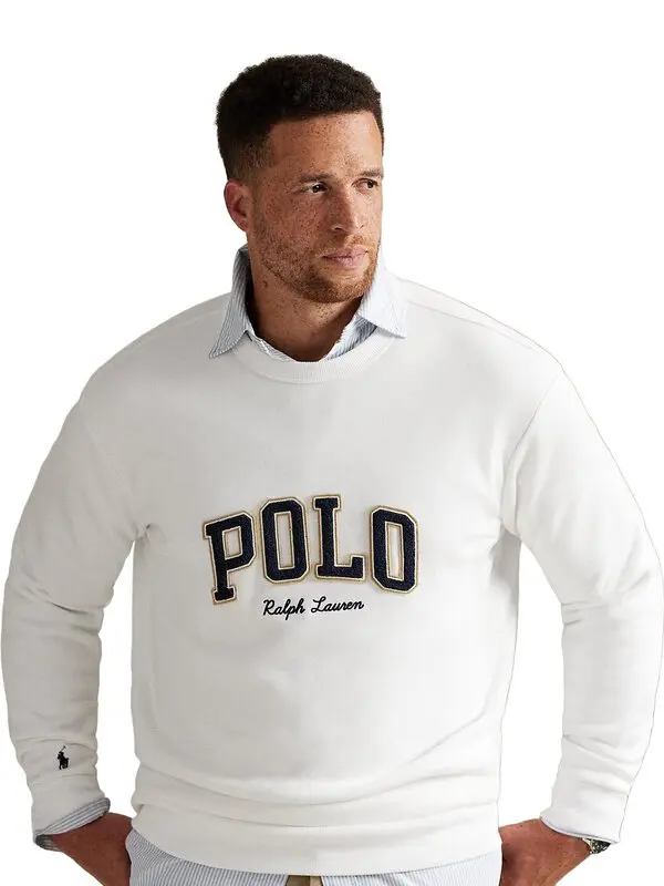 Ralph Lauren Logo Fleece Sweatshirt - White