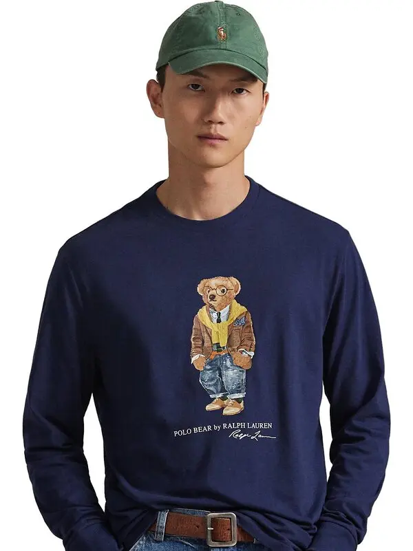 Ralph Lauren Classic Fit Polo Bear Jersey T-shirt - Newport Navy/hudson Valley