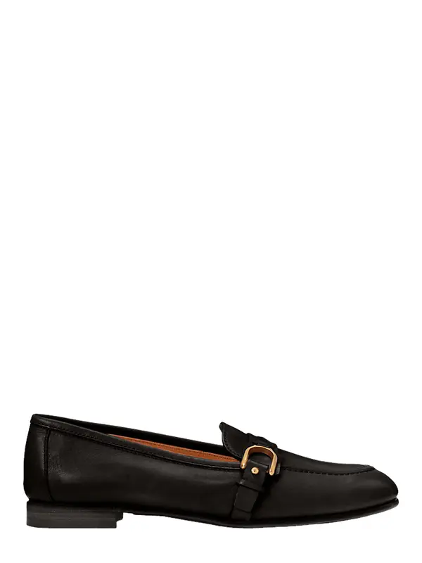 Ralph Lauren Audrey Welington Calfskin Loafer - Black