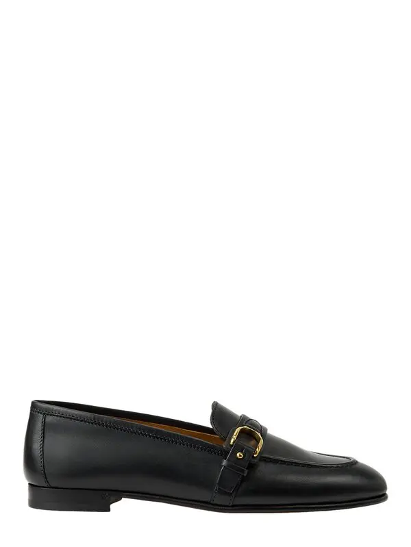 Ralph Lauren Calfskin Leather Loafer - Black