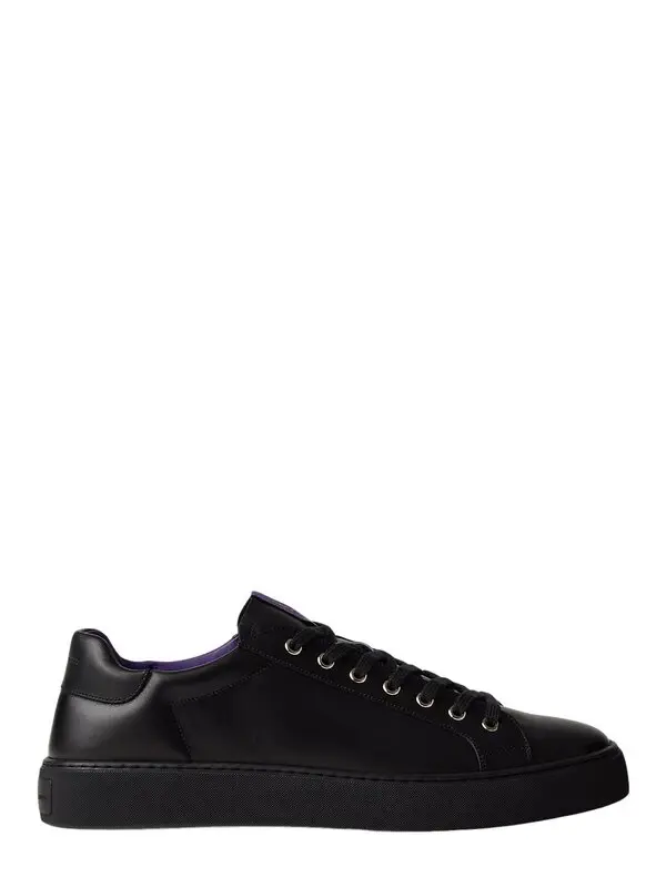 Ralph Lauren Severn Calfskin Sneaker - Black