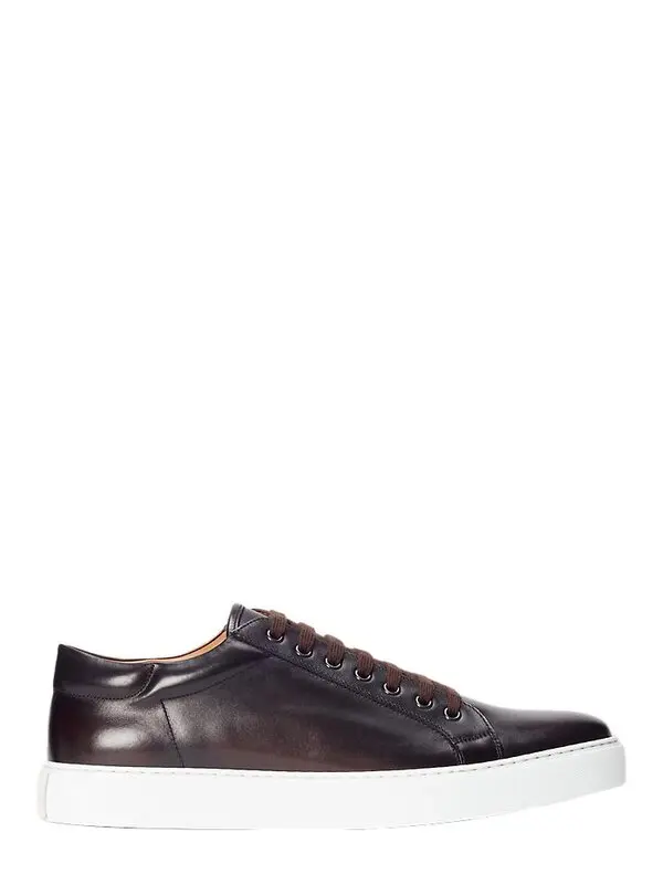 Ralph Lauren Severn Calfskin Sneaker - Dark Brown