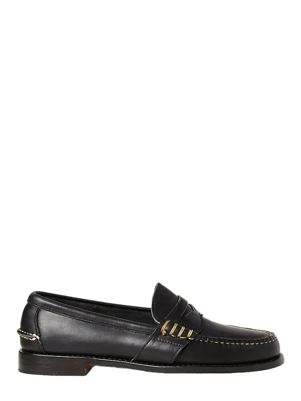 Ralph Lauren Edric Leather Penny Loafer - Black