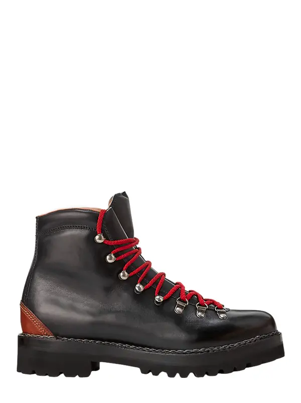 Ralph Lauren Fidel Burnished Calfskin Boots - Black