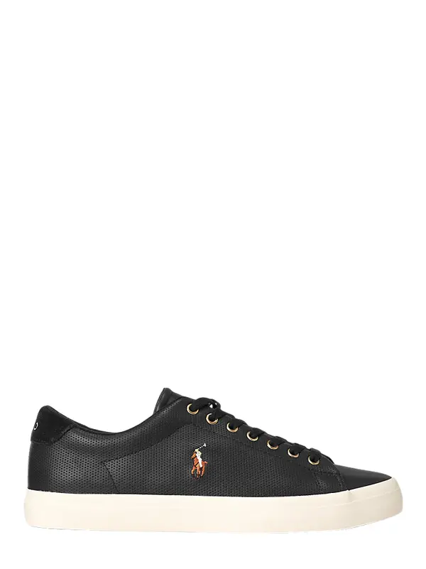 Ralph Lauren Longwood Leather Sneaker - Black
