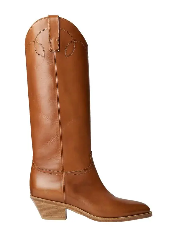 Ralph Lauren Jaelynne 45 Mm Burnished Tall Boot - Rl Gold