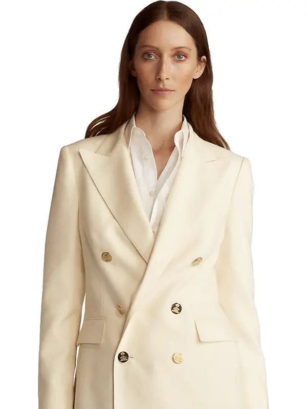 Ralph Lauren Camden Cashmere Jacket - Cream