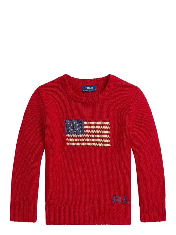 Ralph Lauren The Iconic Flag Sweater - Rl 2000 Red