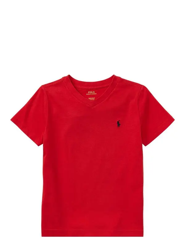 Ralph Lauren Cotton Jersey V-neck Tee - Rl 2000 Red