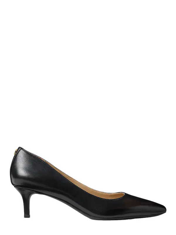 Ralph Lauren Adrienne Leather Pump - Black