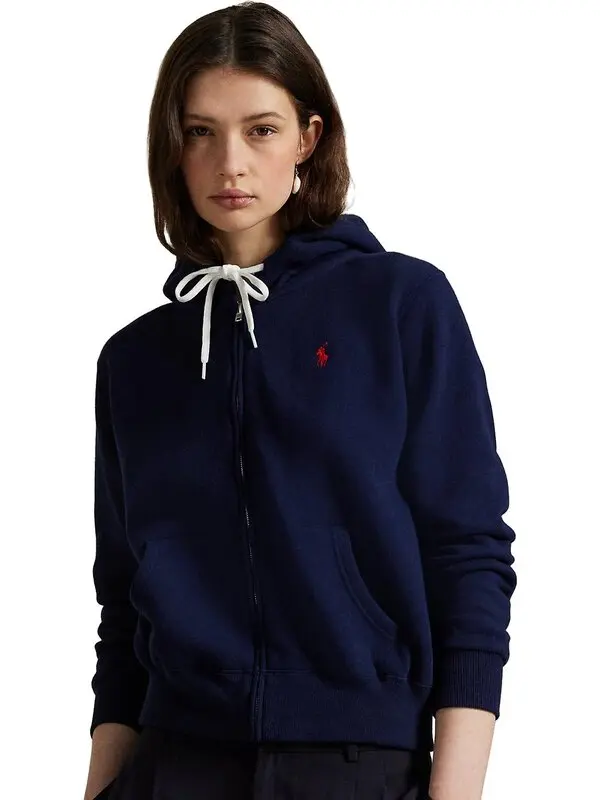 Ralph Lauren Relaxed Fleece Full-zip Hoodie - Cruise Navy