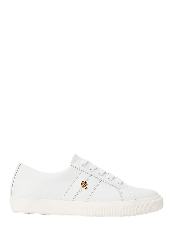Ralph Lauren Janson Ii Action Leather Sneaker - Rl White