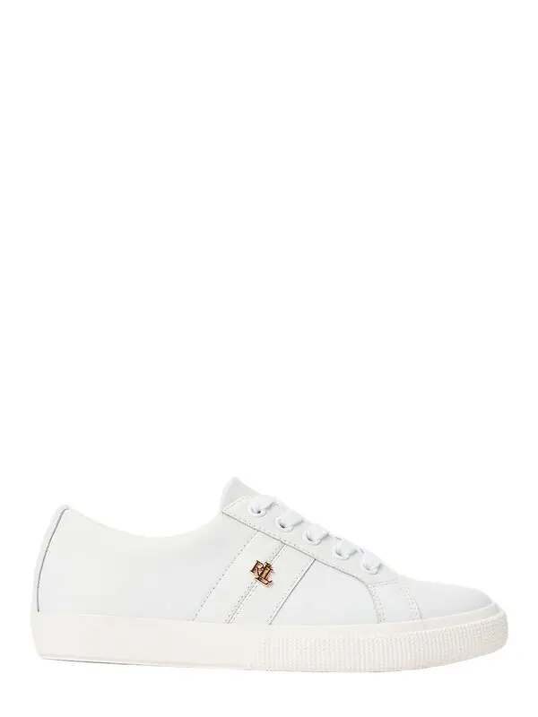 Ralph Lauren Janson Ii Action Leather Sneaker - Rl White