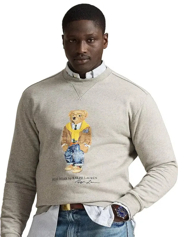 Ralph Lauren Polo Bear Fleece Sweatshirt - Loft Heather/heritage Bear