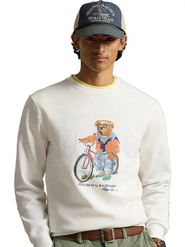 Ralph Lauren Polo Bear Fleece Sweatshirt - White  Summer Bear