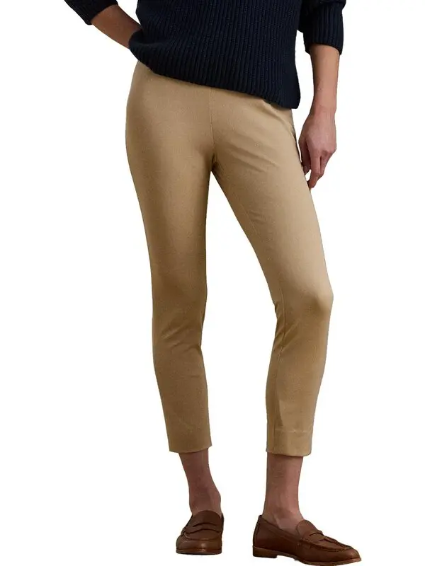 Ralph Lauren Stretch-cotton Blend Twill Skinny Pant - Birch Tan