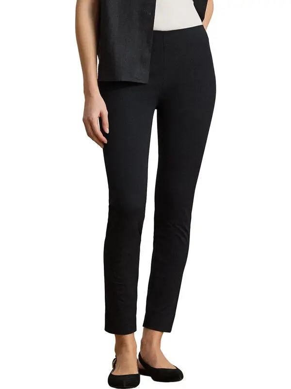 Ralph Lauren Stretch-cotton Blend Twill Skinny Pant - Black