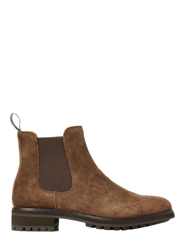 Ralph Lauren Bryson Suede Chelsea Boot - Brown