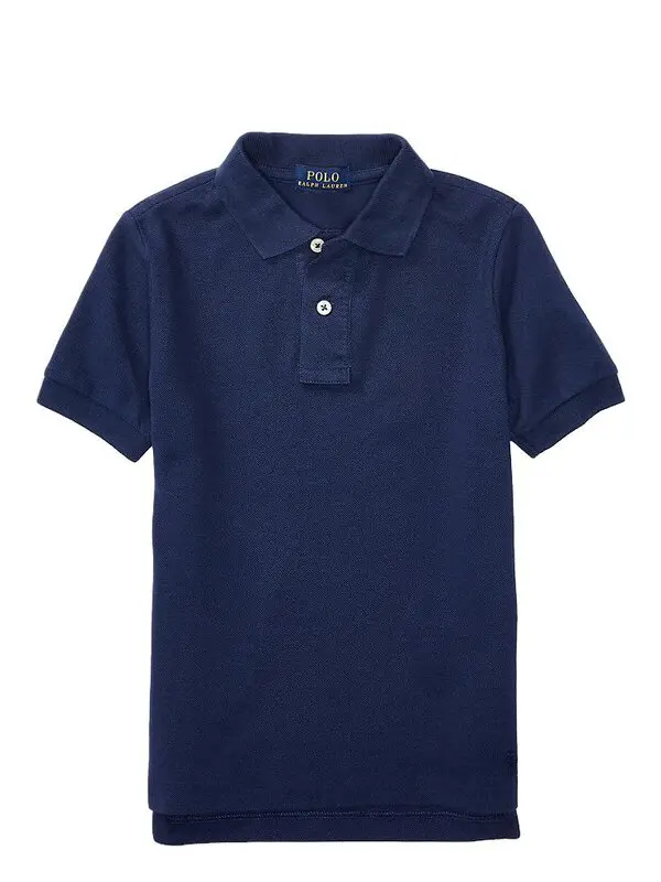 Ralph Lauren Cotton Mesh Uniform Polo Shirt - Newport Navy