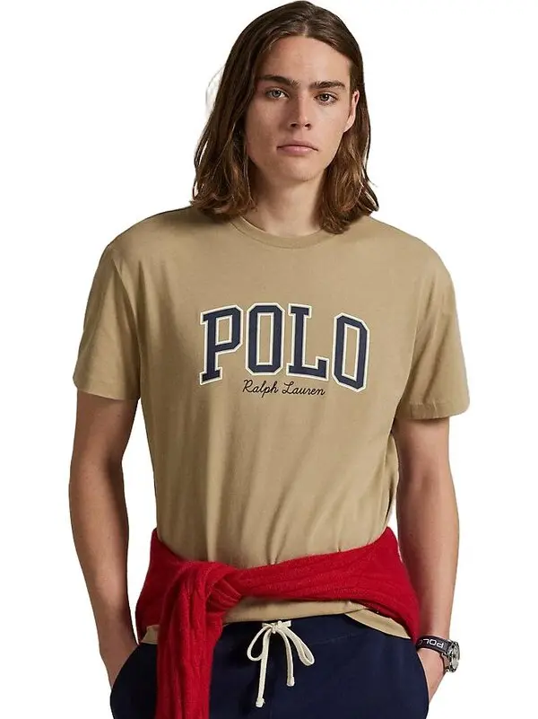 Ralph Lauren Classic Fit Logo Jersey T-shirt - Surrey Tan