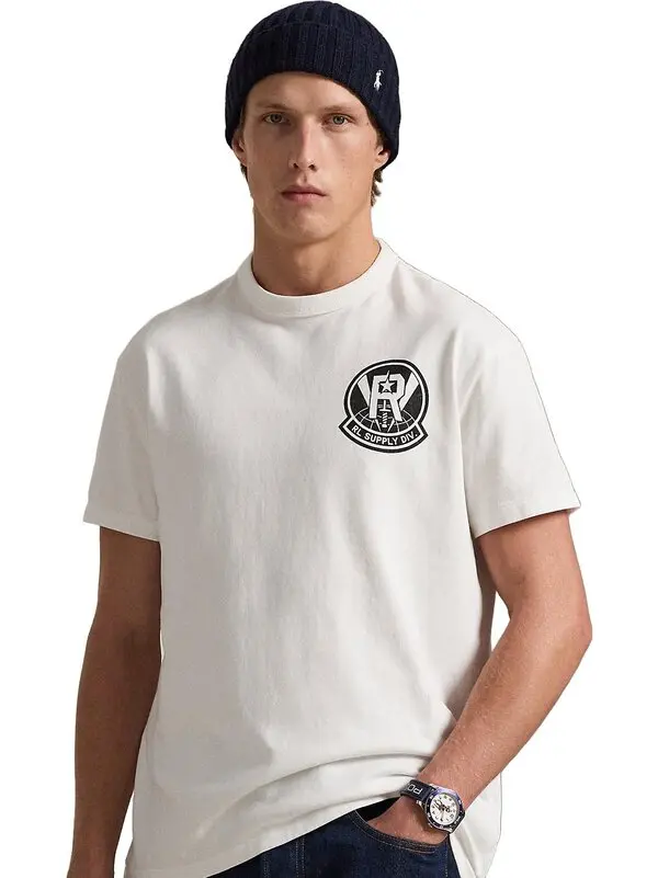 Ralph Lauren Classic Fit Jersey Graphic T-shirt - White