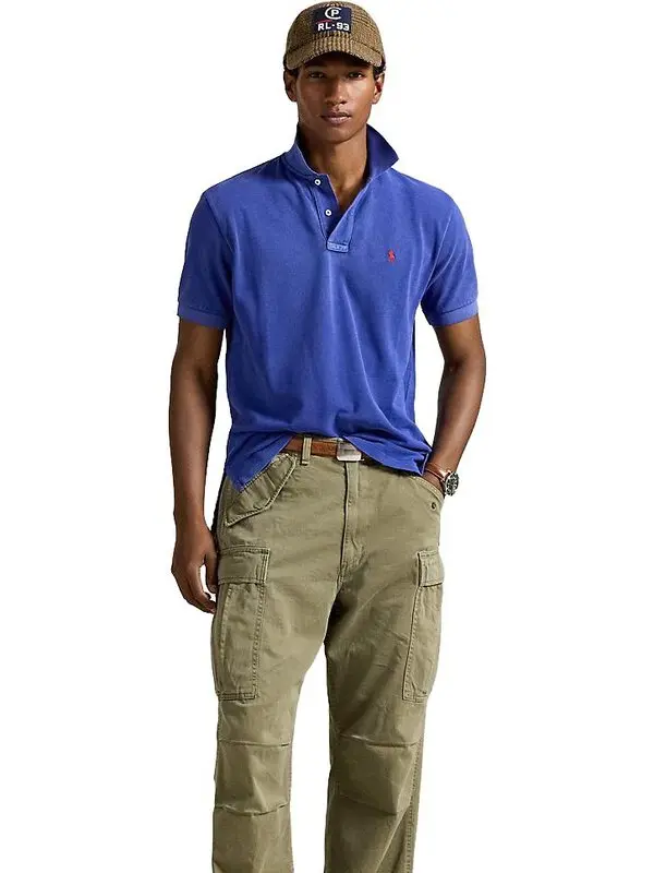 Ralph Lauren Original Fit Mesh Polo Shirt - Graphic Royal