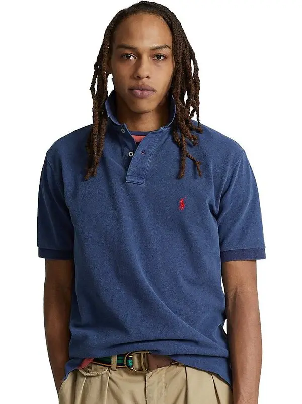 Ralph Lauren Original Fit Mesh Polo Shirt - Newport Navy