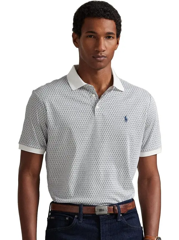 Ralph Lauren Classic Fit Soft Cotton Polo Shirt - Mini Mallets White