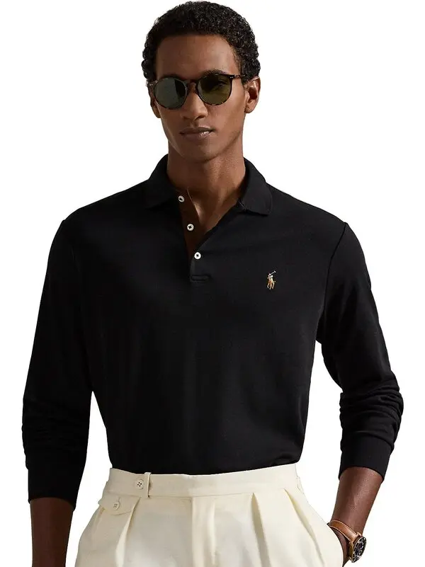 Ralph Lauren Classic Fit Soft Cotton Polo Shirt - Polo Black