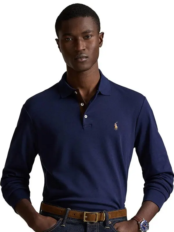 Ralph Lauren Classic Fit Soft Cotton Polo Shirt - Refined Navy