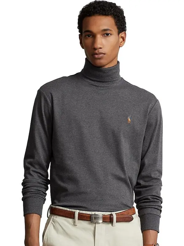 Ralph Lauren Soft Cotton Turtleneck - Barclay Heather