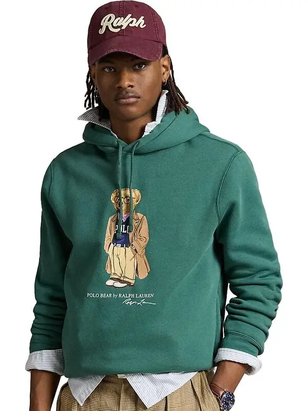 Ralph Lauren Polo Bear Fleece Hoodie - Washed Forrest