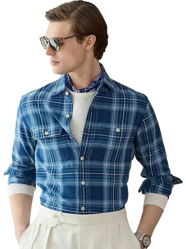 Ralph Lauren Plaid Twill Shirt - Blue Multi