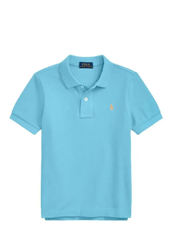 Ralph Lauren Classic Fit Mesh Polo Shirt - Cove Blue