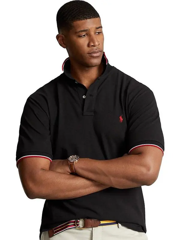 Ralph Lauren Classic Fit Mesh Polo Shirt - Polo Black