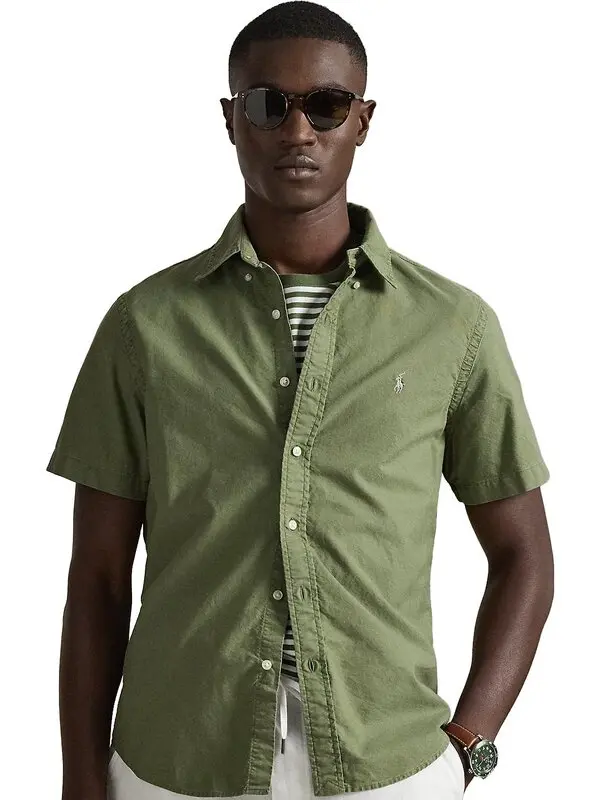 Ralph Lauren Classic Fit Garment-dyed Oxford Shirt - Garden Trail