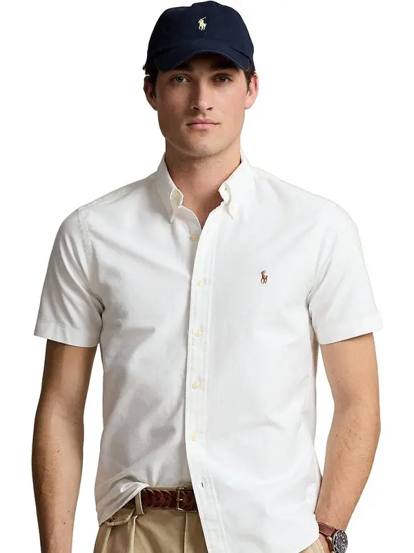 Ralph Lauren Classic Fit Garment-dyed Oxford Shirt - White